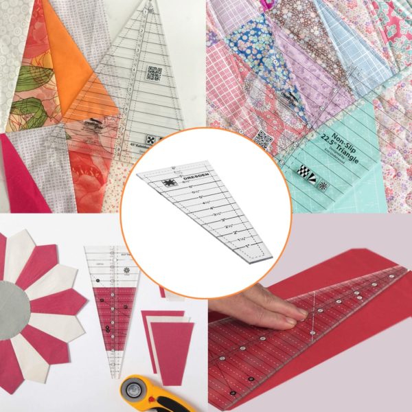 QuikMeasure 22.5° Triangular Quilting Ruler