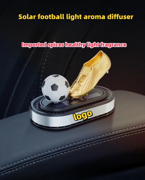 Solar Rotating Football Golden Boots Jewelry Ornaments