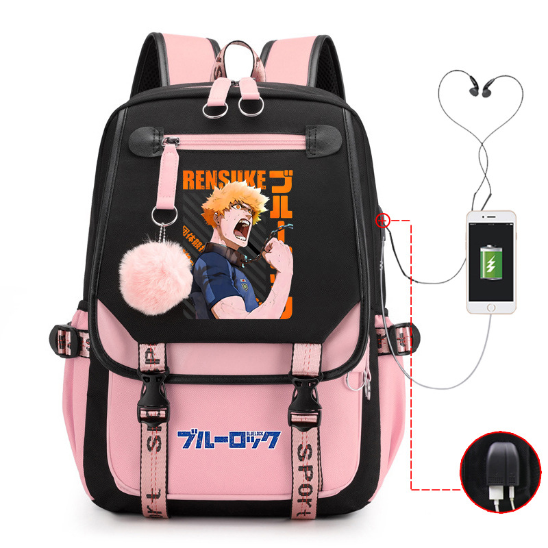 BLUE LOCK Backpack Kids BLUE LOCK Anime School Bag Ideal Present