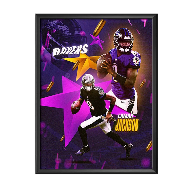 Lamar Jackson-Baltimore Ravens Poster Art