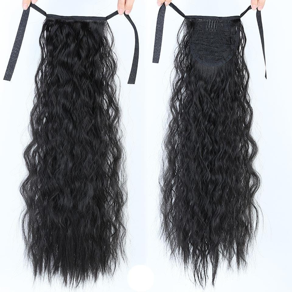 Extension Wig Long Curly Drawstring Ponytail