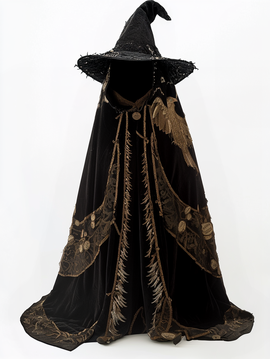 EAGLE WINGS LONG WIZARD CAPE 08de