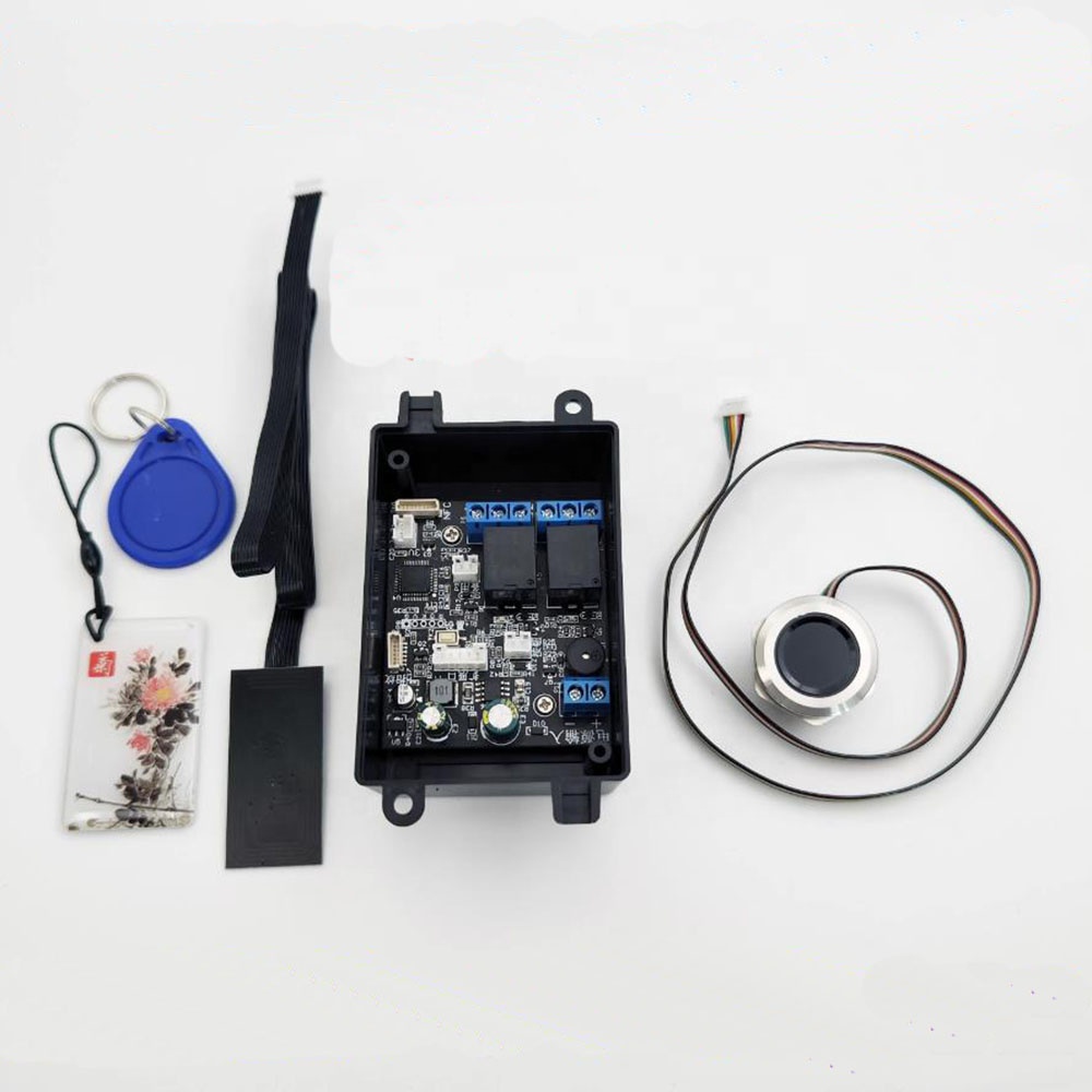 12V 2CH Security Fingerprint Switch Car Door Lock Biometric Relay ...