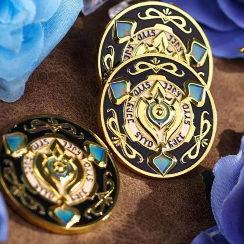 Honkai:Star Rail 3D Metal Embossed Coins Currency Aventurine's Token ...