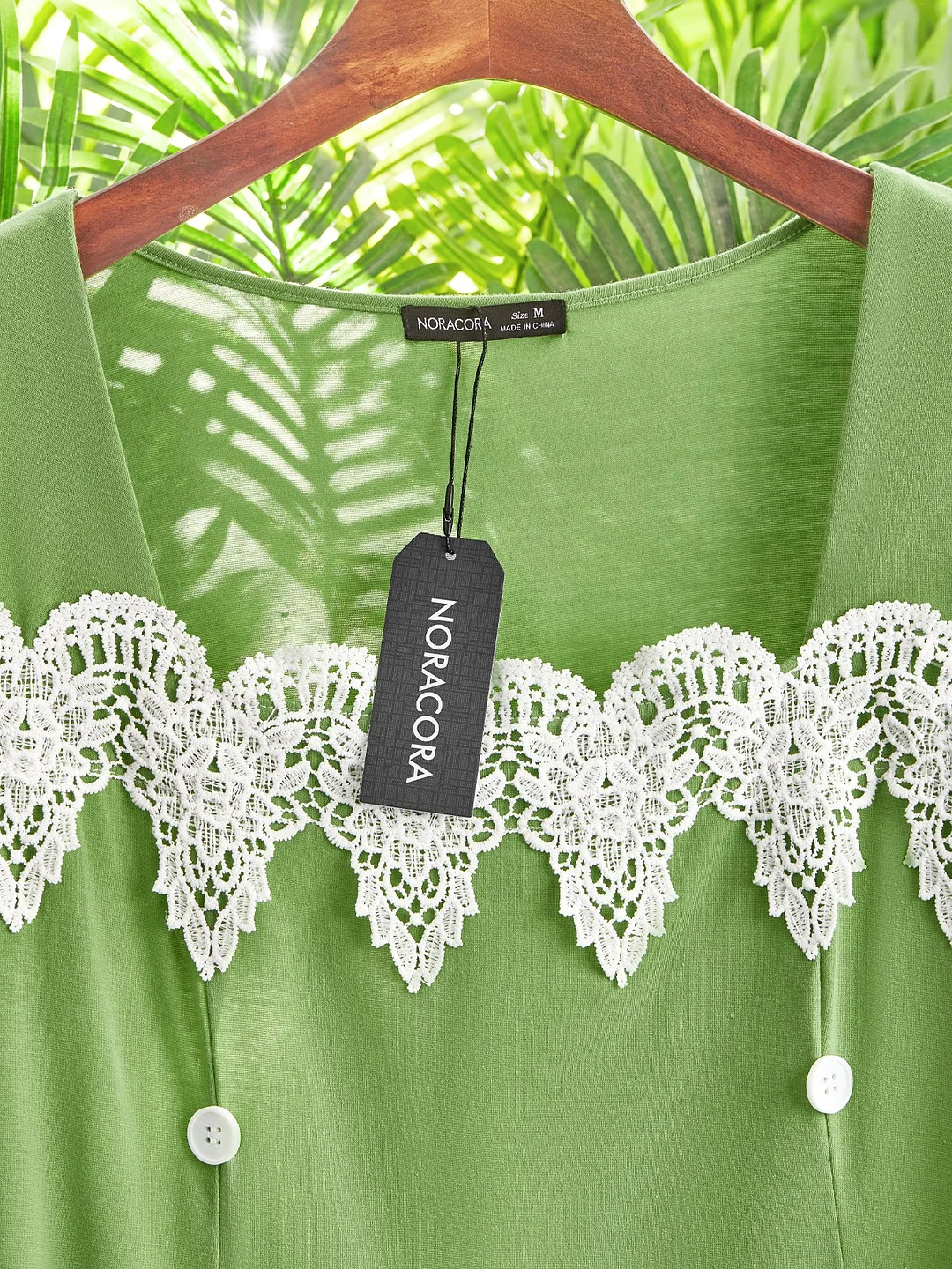 Lace Square Neck Casual Short Sleeve T-Shirt