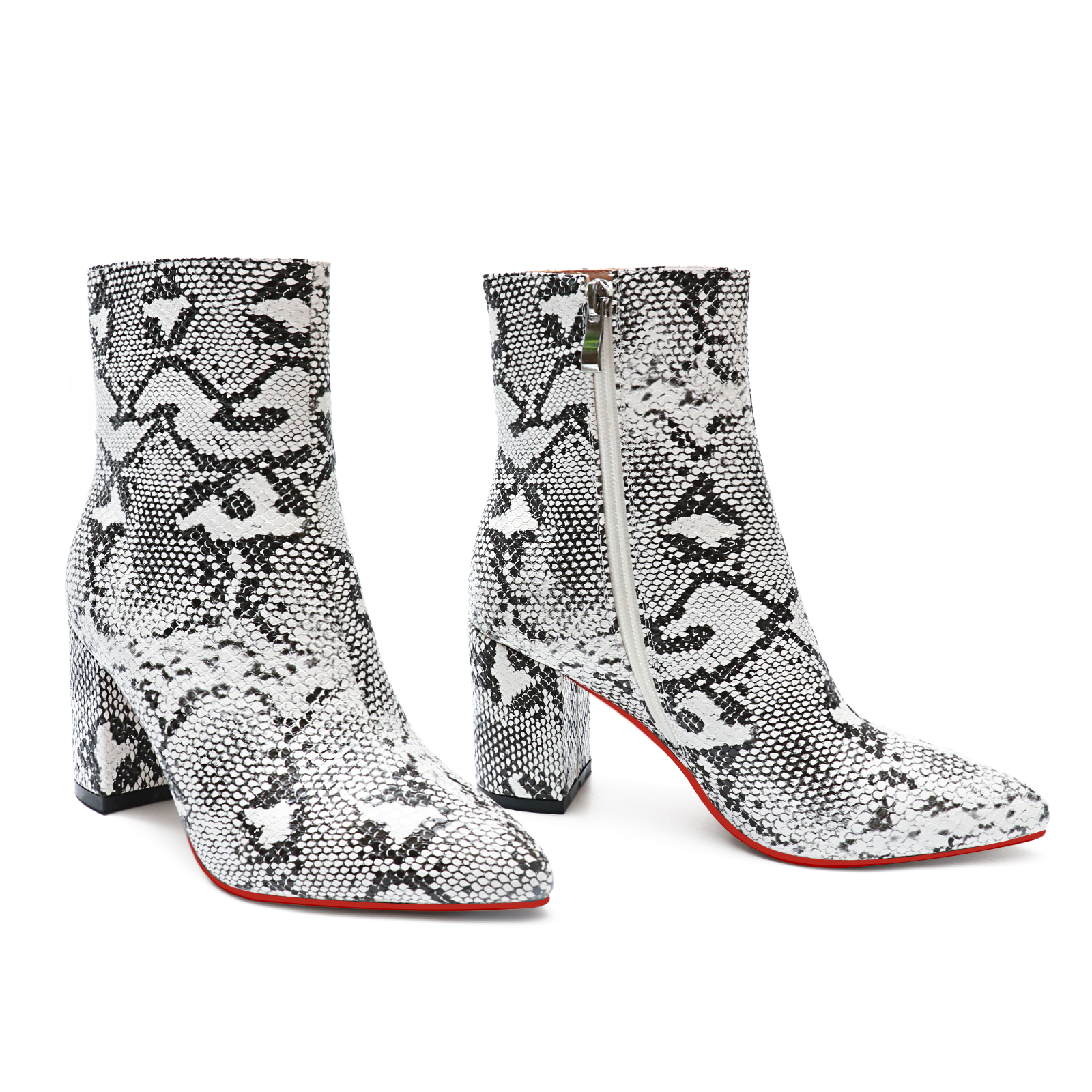 Red Bottom Ankle Boots