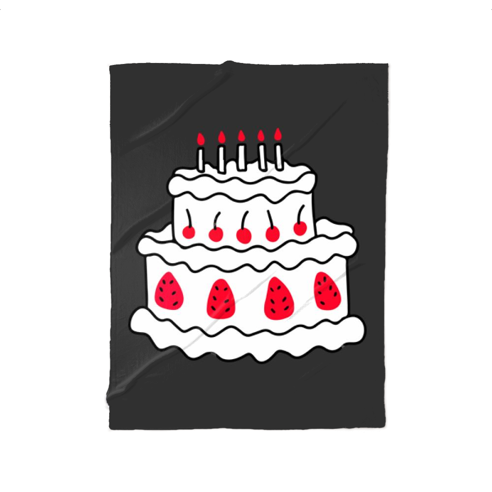 Cake, Birthday Fleece Blanket