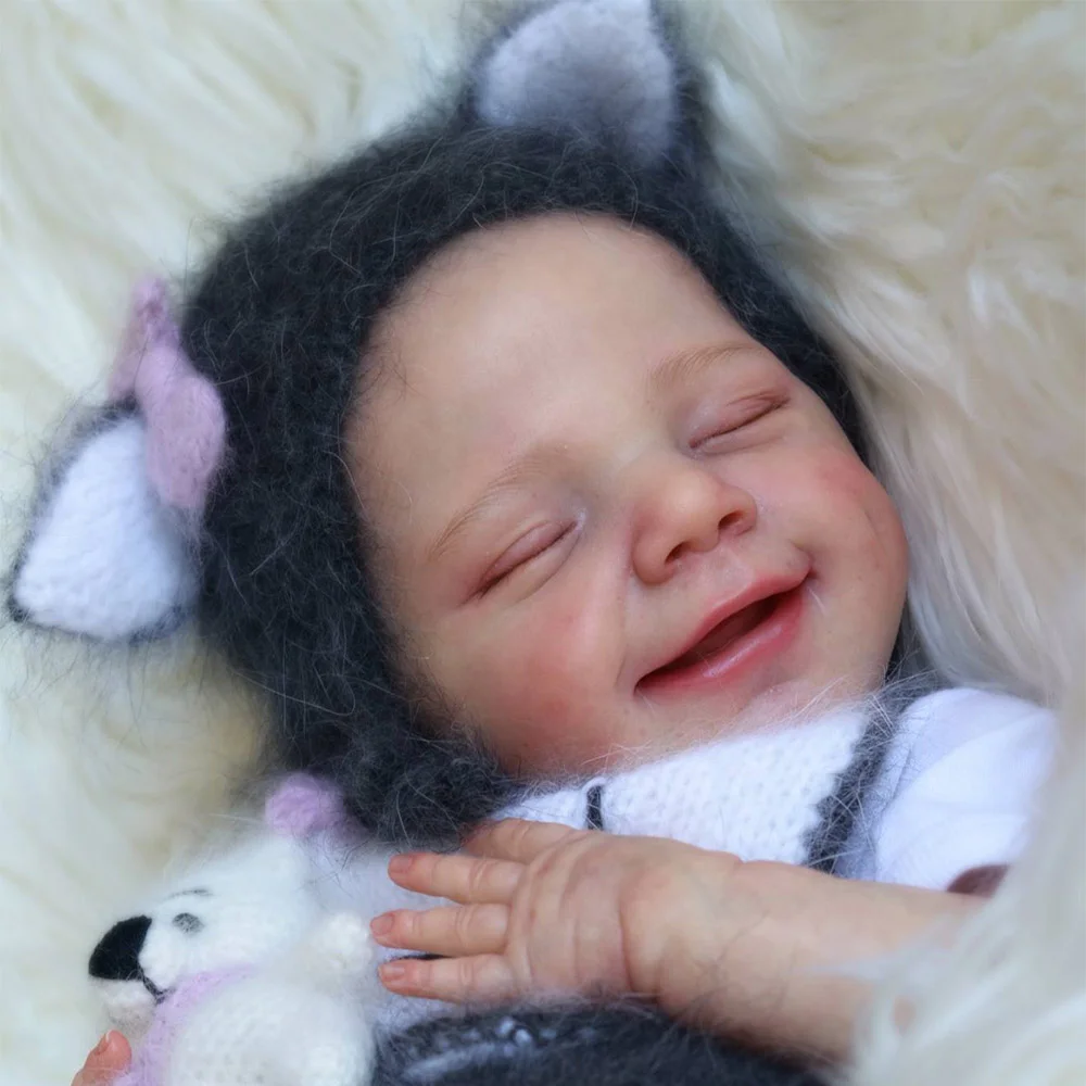 Smiling Baby Ciro Full Body Silicone Reborn Mini Doll