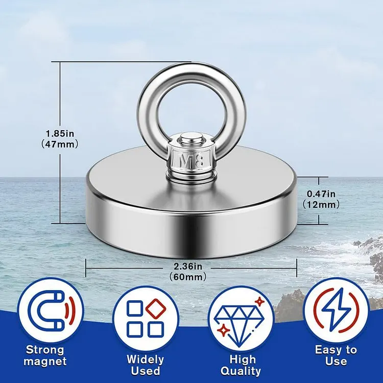 🔥Last Day 49% OFF - Fishing Magnet: 260LBS Super Strong Neodymium ...