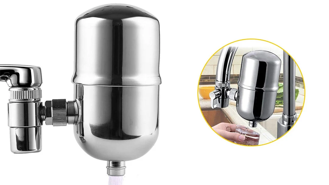 Advanced Faucet Water Filter System Stainless Steel Tap Water ...