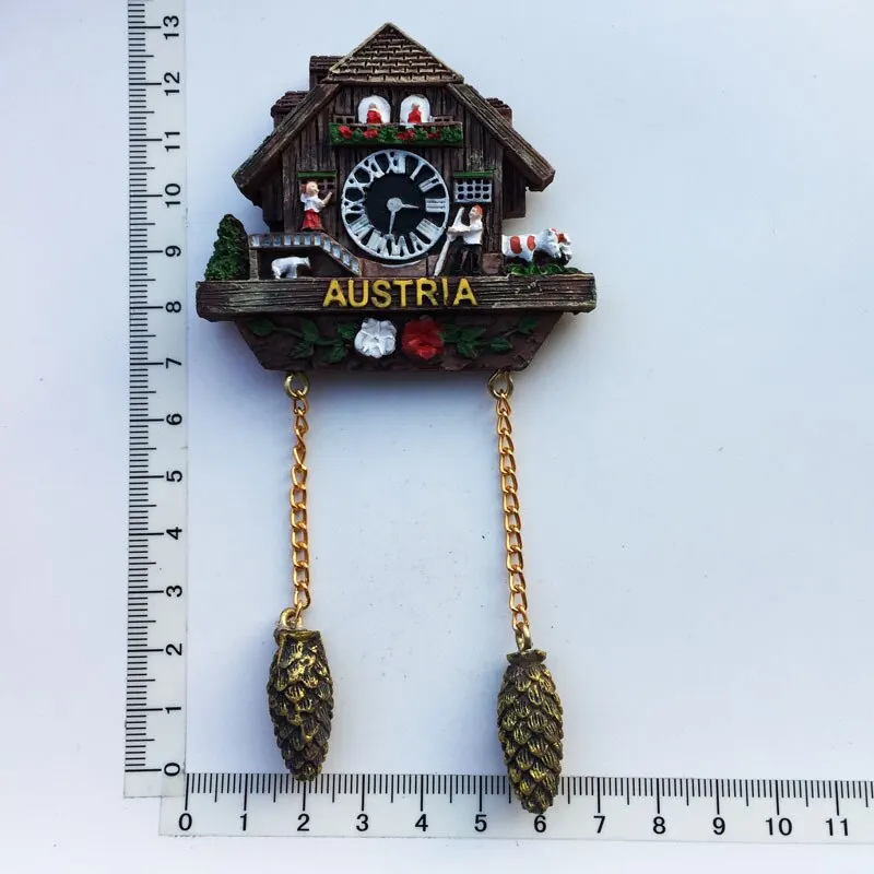 Nigikala Fridge Magnet Tourism Souvenir Cuckoo Clock Decor Austrian ...