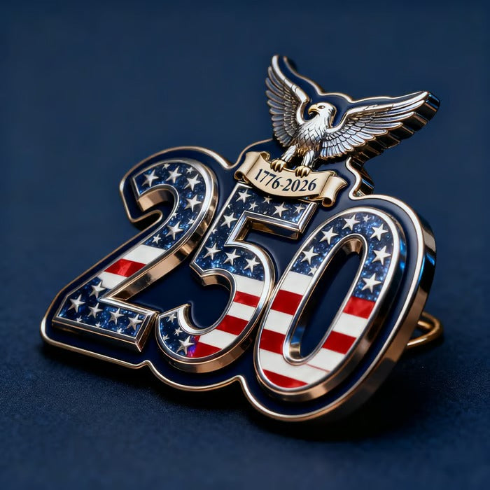 US 250th Anniversary Commemorative Brooch
