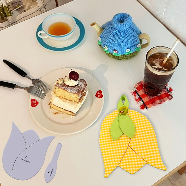 Tulip Coaster Template Set - With Instructions