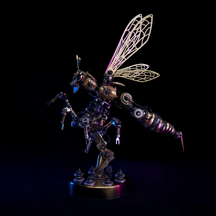 3D Metal Mechanical Wasps Insect Series By Metalartkits