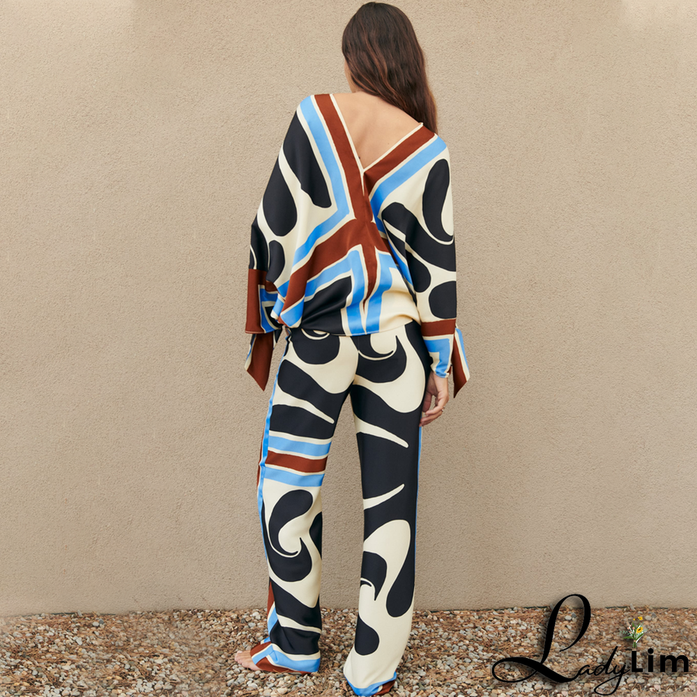 Casual Blue Two Piece Set - Ladylim