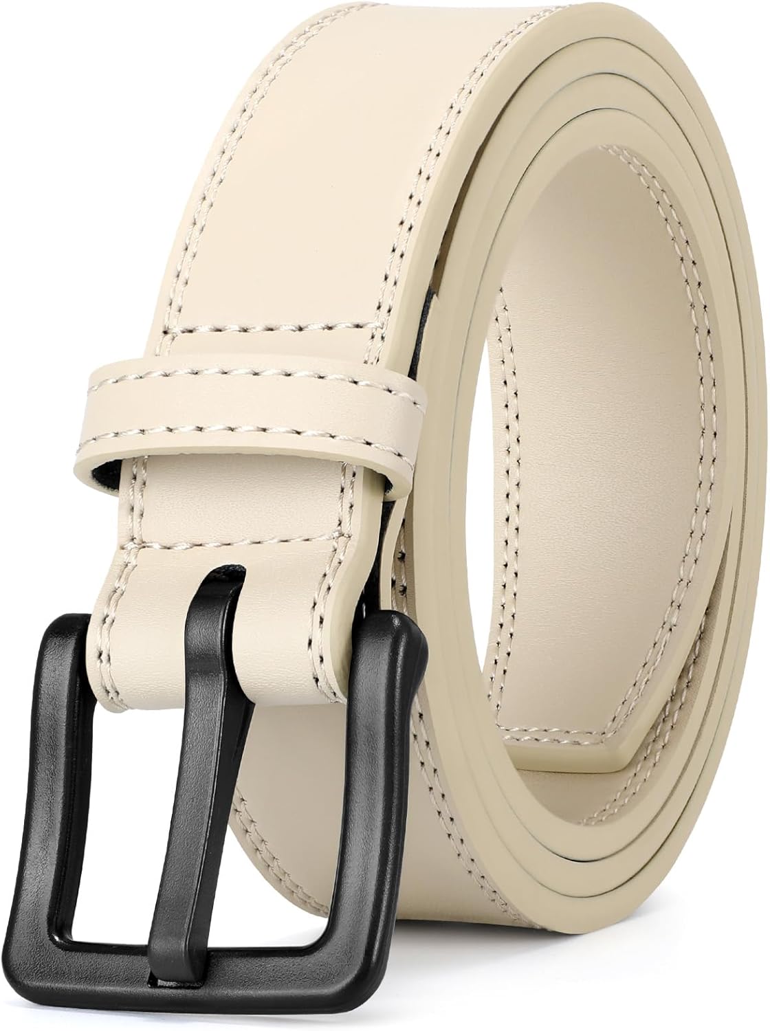 GAR BETHE Mens Metal Free Belt Hypoallergenic Leather Belts For Jeans ...