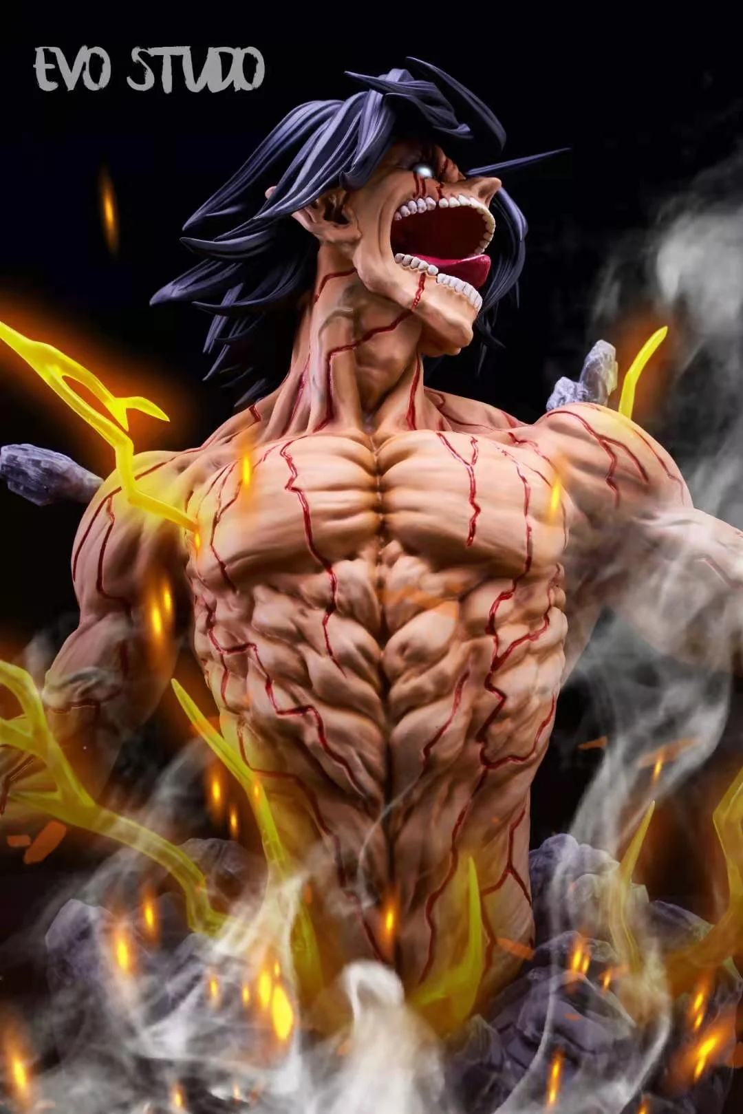 Giant Eren Yeager Half-Portrait - Attack on Titan Resin Statue - EVO ...