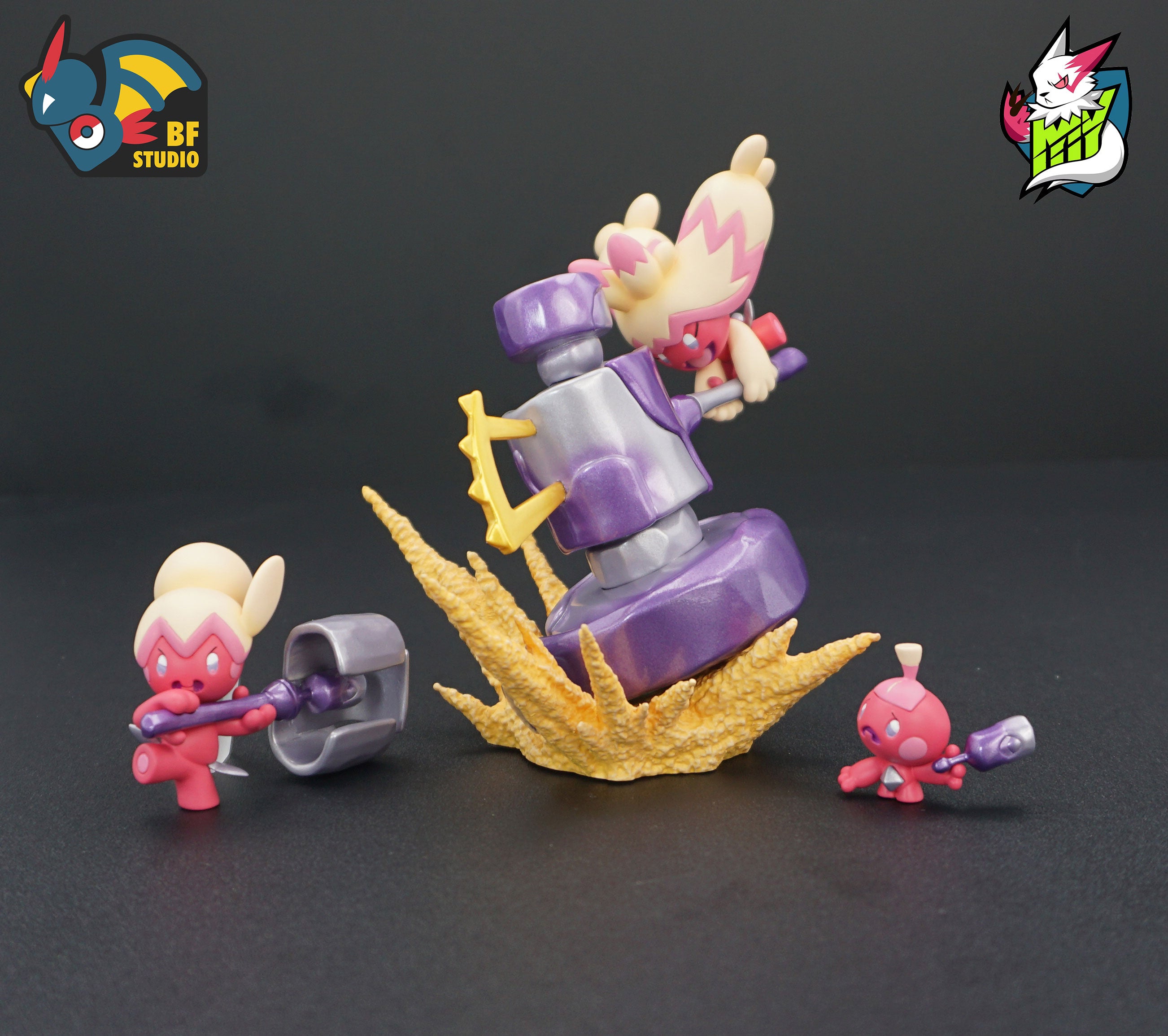 Evolution of Tinkaton Set - Pokemon Statue - BF Studio [In Stock]