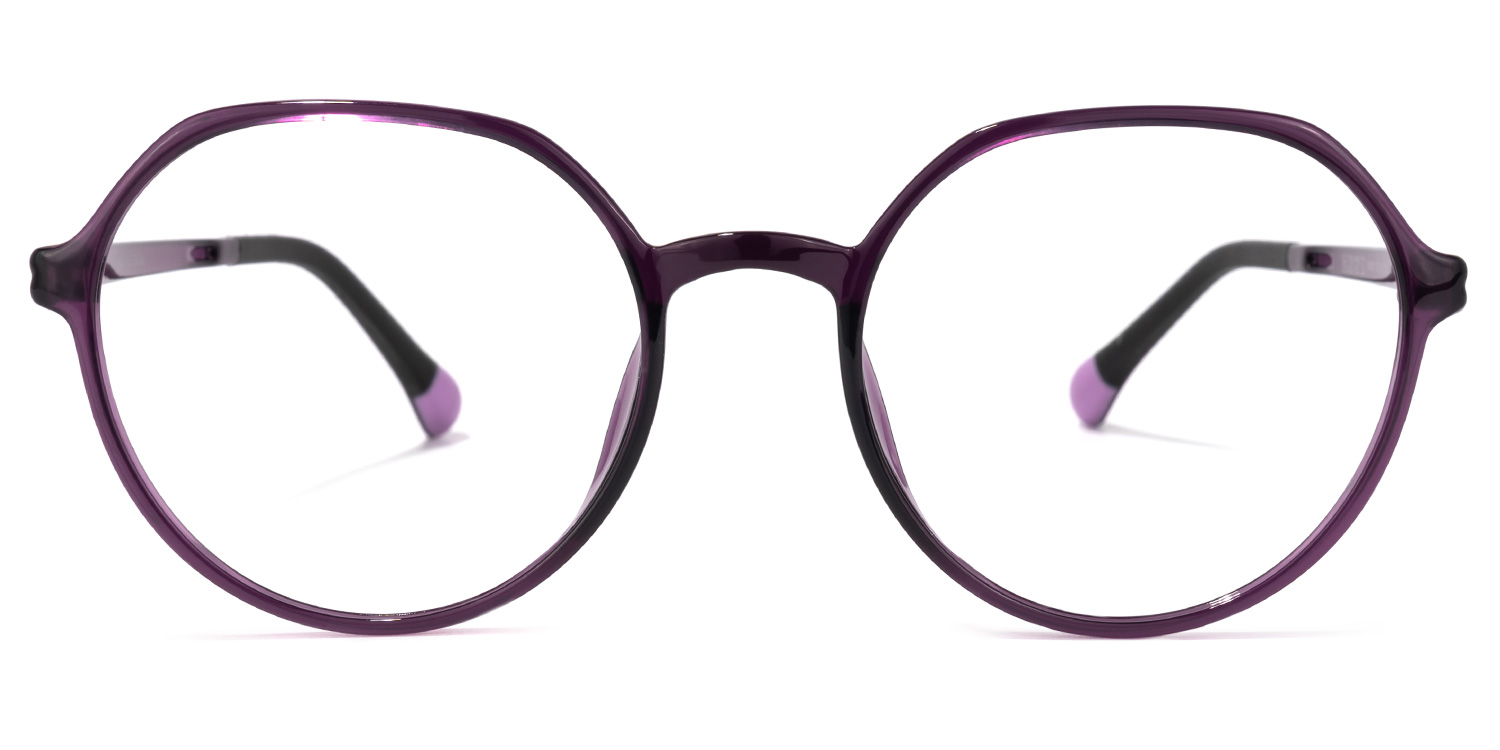 Cael Violet Ronde Lunettes