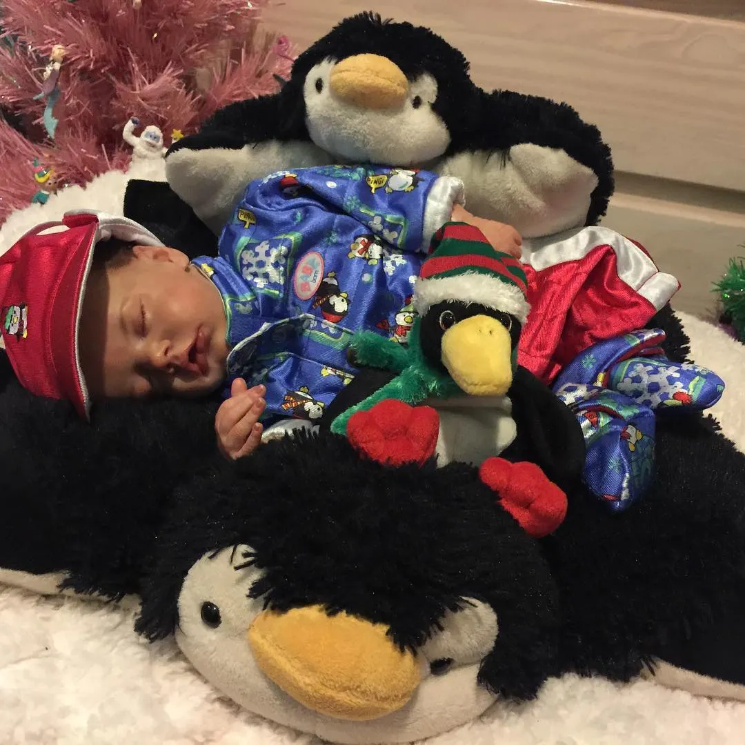 [Christmas Specials]17"Real Lifelike Soft Weighted Body, Cute Lifelike ...