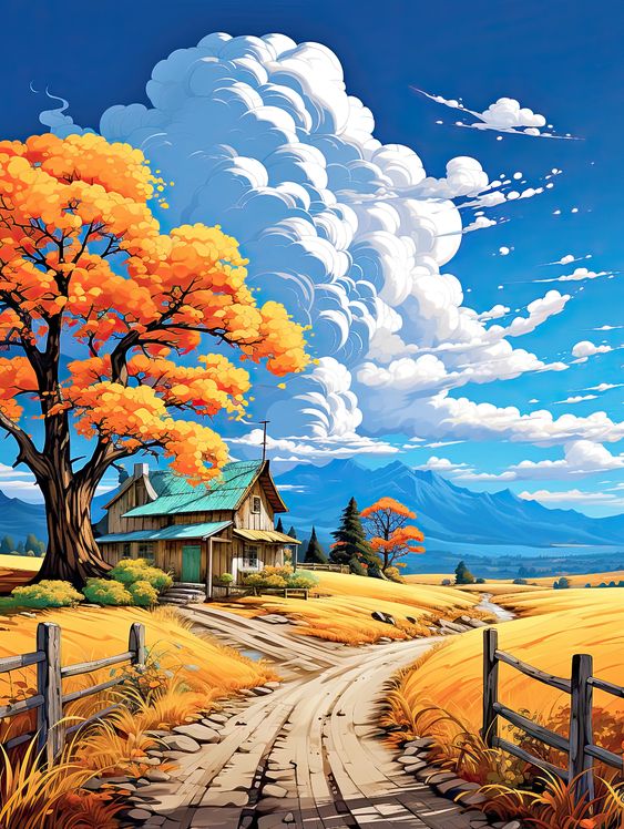 DIY Painting By Numbers | Landscape - 40*50cm