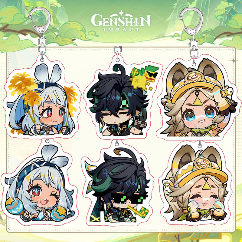 Genshin Impact Mualani Kachina Kinich Acrylic Keychain