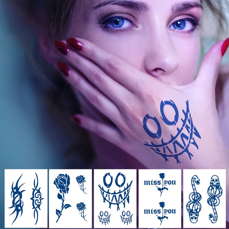 Waterproof Lasting 15 Days Arm Tattoo Stickers Flash Fake Body Tattoos ...