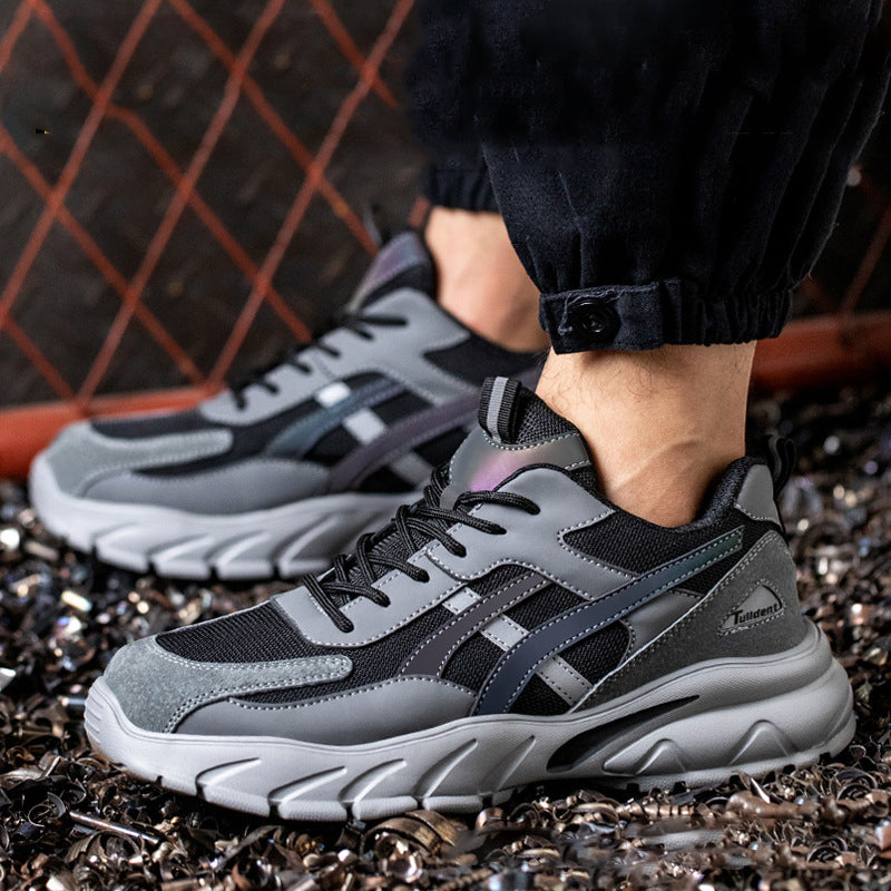 Steel Toe Shoes for Men Women Cushion Comfortable Work Safety ...