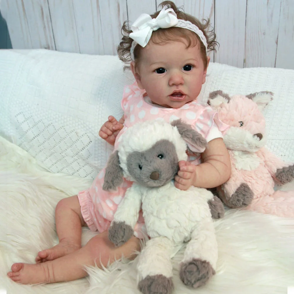 20'' Newborn Baby Girl Doll Iris Look Like a Real Baby, Cute Lifelike ...
