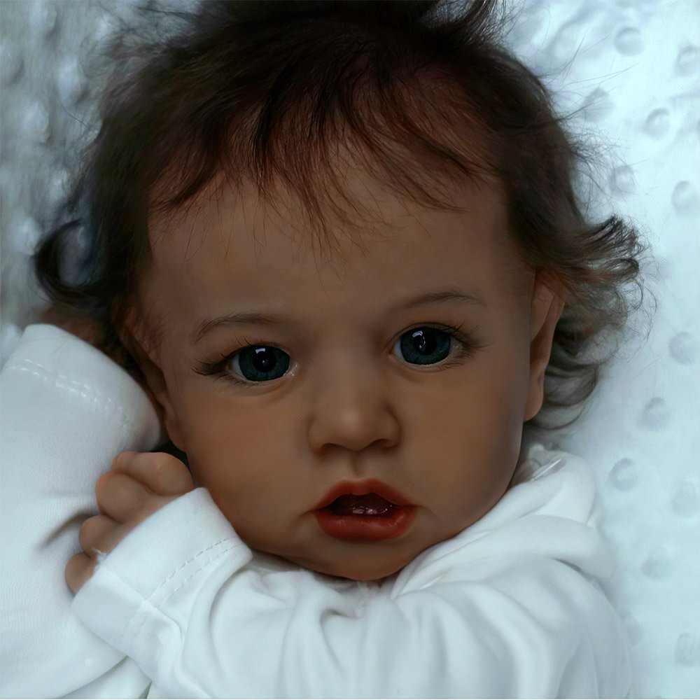 [New! Doll Skin Tone Optional ]12'' Rebirth Silicone Doll Girl Named ...