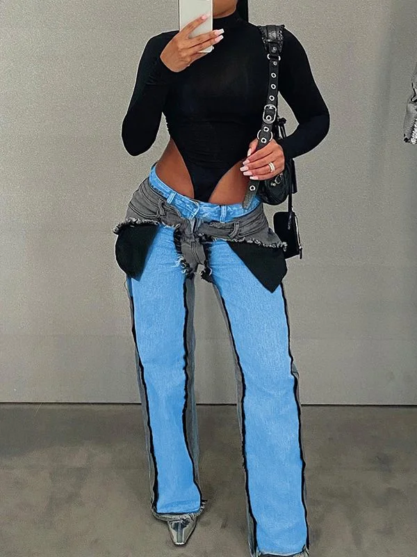 Inside-Out Combo Jeans