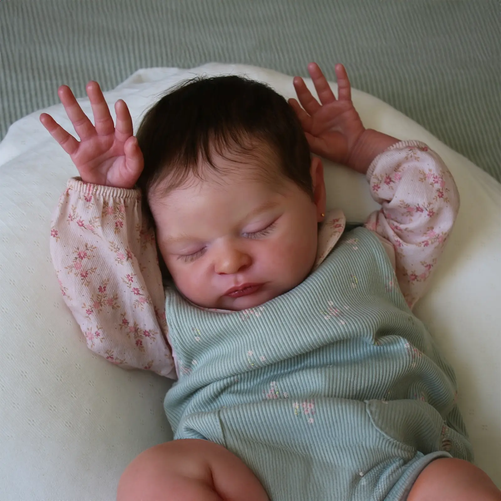 20" Sleeping Reborn Girl Cute Truly Handmade Reborn Doll Named Babuka
