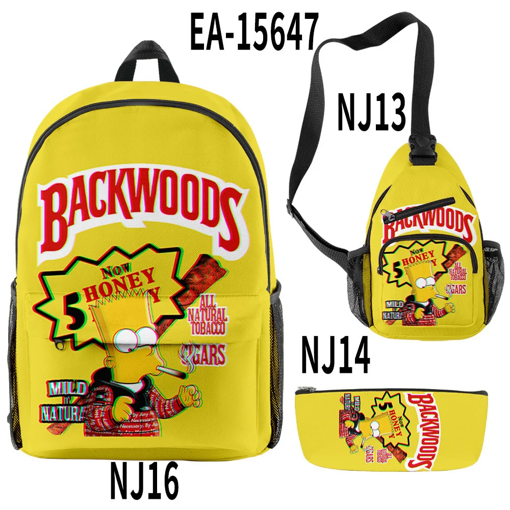 Bart Simpson Backpack Backwoods Backpack Set Cigar Backpack
