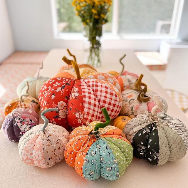 Fabric Pumpkins Template Set-With Instructions