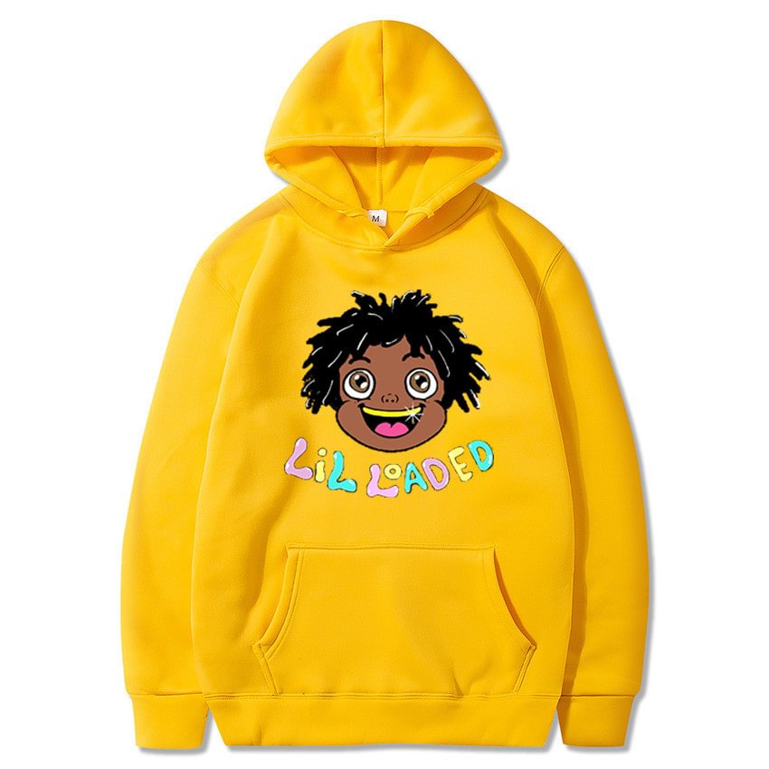 Rip Lil Loaded Print Hoodie Rapper Sweatshirt