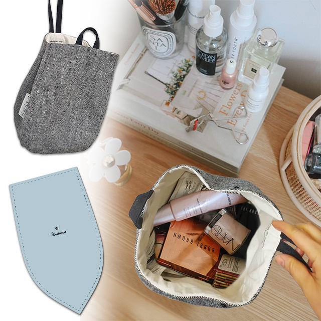 Vintage Bucket Bag Template