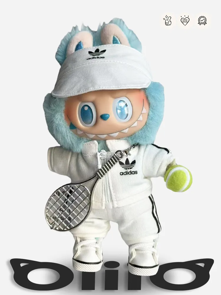 LABUBU Clothes Adidas Tennis Style Set