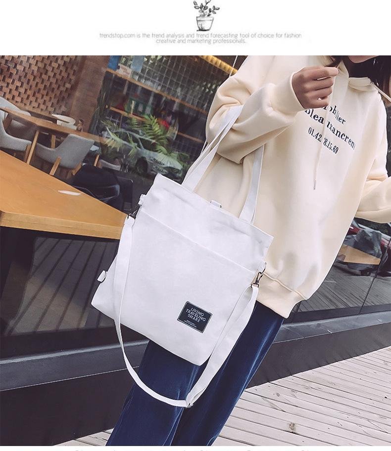 Patch Double Pocket Tote Bag