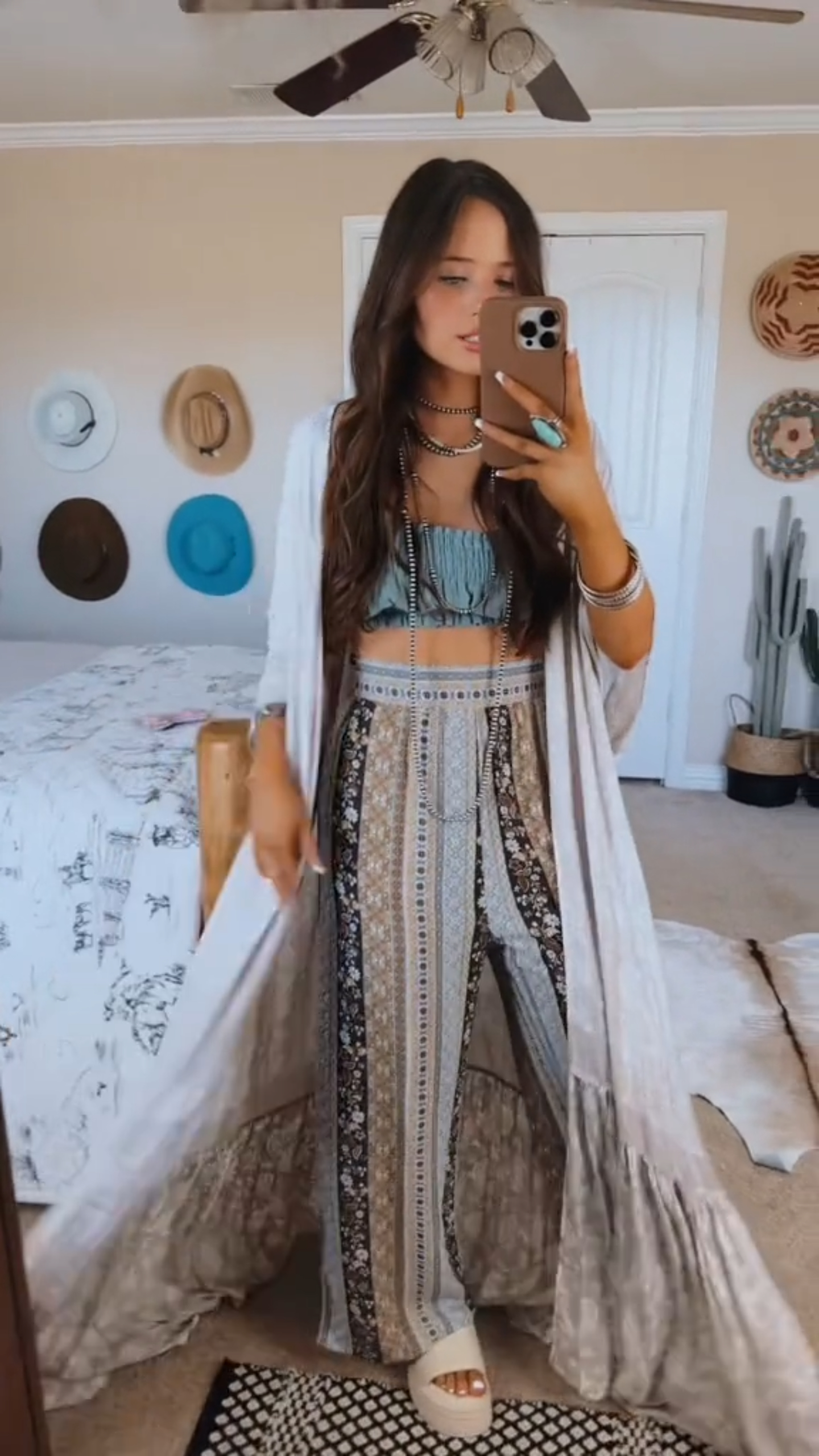 Feather Indian Pants