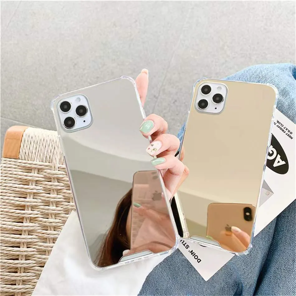 Solid Color Simple Mirror Phone Case