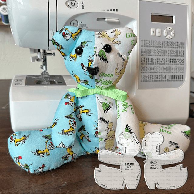 Simple Memory Bear Template Set - With Instructions