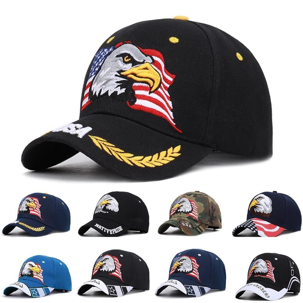3D Embroidered American Eagle Flag Baseball Cap