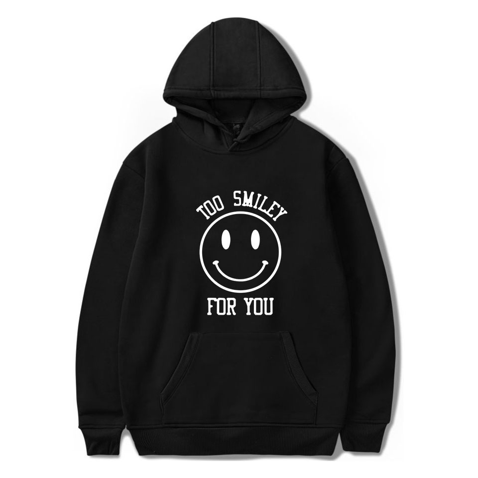 Addison Rae Merch Too Smiley For You Hoodie Sweatshirt Hip Hop Harajuku ...