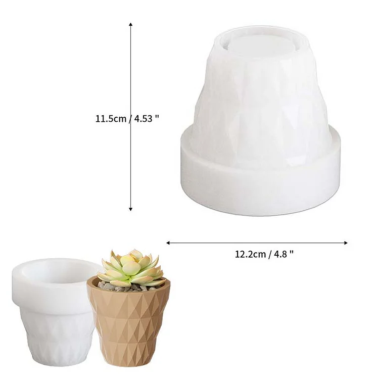 Minimalist Succulent Potting Silicone Molds | Modern Plant Decor ...