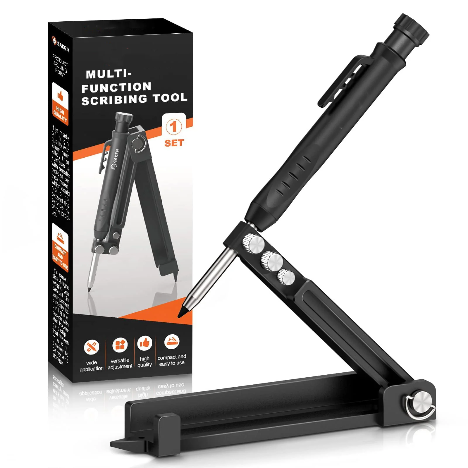 Multifunctional Woodworking Graffiti Line Measuring Tool