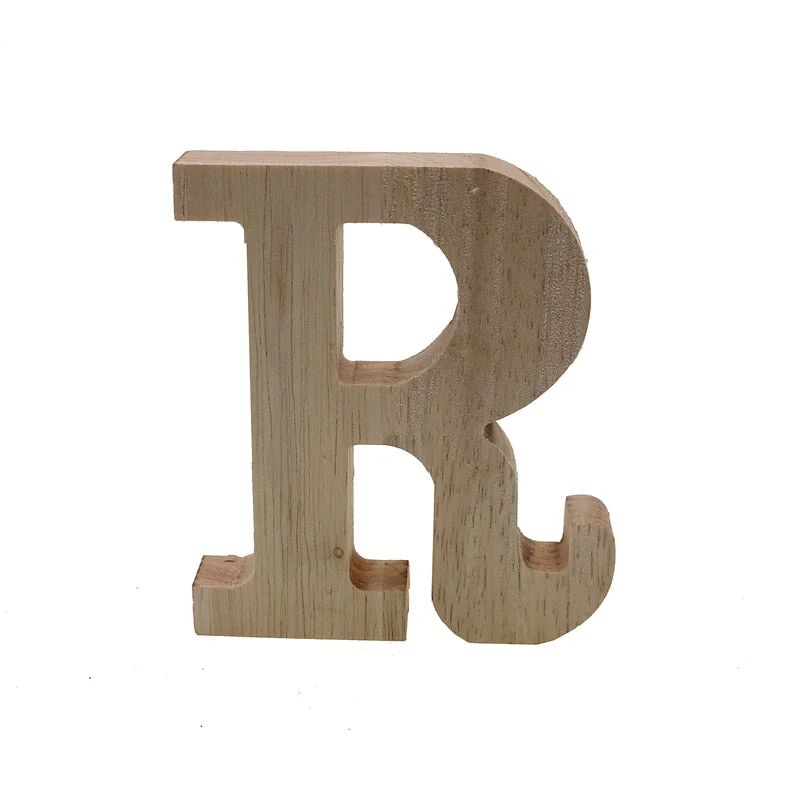 RUNBAZEF Decor Color Wooden Letter 26 Wood English Alphabet Letters ...