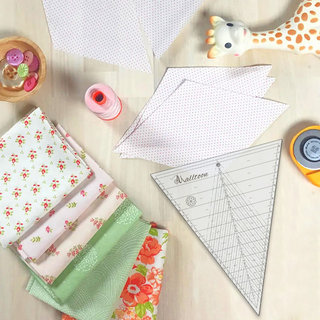 Wedge Star Patchwork Template - With Instructions