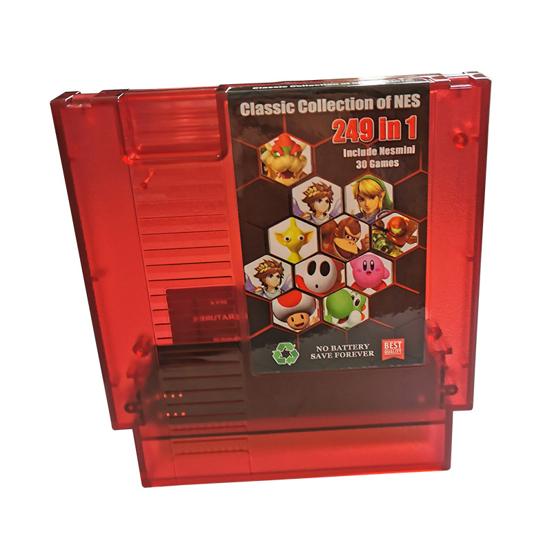 8 Bit Game Card - Super 249 in 1 Collection NES Cartridge Multicart for ...