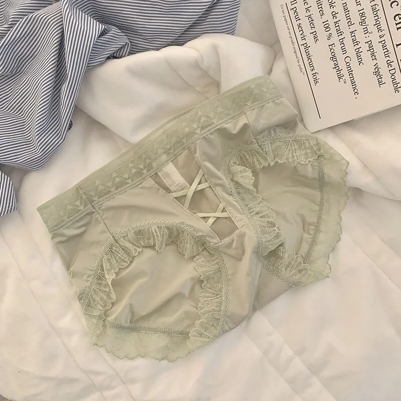 Uaang Women's Underwear Panty Sexy Lace Panties Girl Traceless Bandage ...