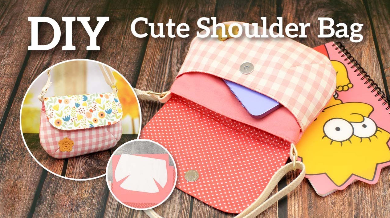 DIY Cute Shoulder Bag - Template + Instructions Included